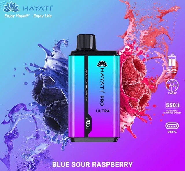 HAYATI PRO ULTRA 15000 Puffs - Blue Sour Raspberry £18.99 - PicClick UK