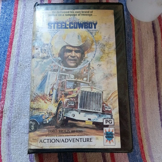 STEEL COWBOY VHS, AMERICAN CULT CLASSIC, JAMES BROLIN AKA RIP TORN ...