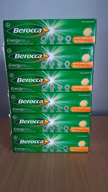 BEROCCA ORANGE ENERGY Vitamins - 6 Tubes of 15 Tablets £21.02 - PicClick UK