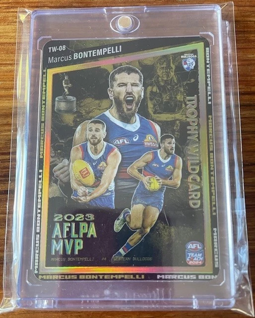 AFL 2024 TEAMCOACH Gold AFLPA MVP Trophy Wildcard Marcus Bontempelli TW ...