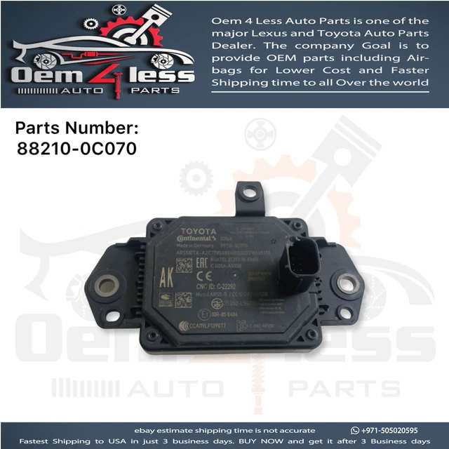 TOYOTA TUNDRA CRUISE Control Distance Sensor Module 2022 OEM 88210 ...