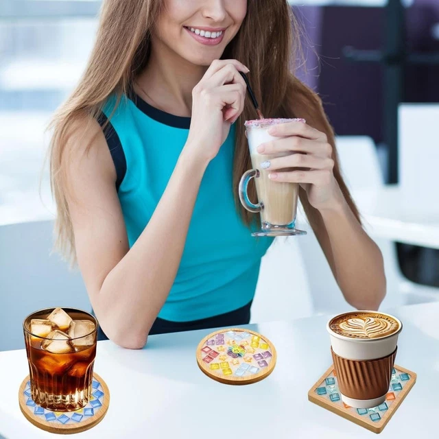 2X(MOSAIC TILES FOR Crafts,Mixed Color Glass Mosaic Kits with ...