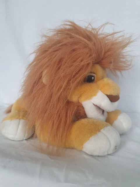 LION KING SIMBA Roaring Soft Toy Teddy Vintage 1993 Disney Plush Cuddly ...