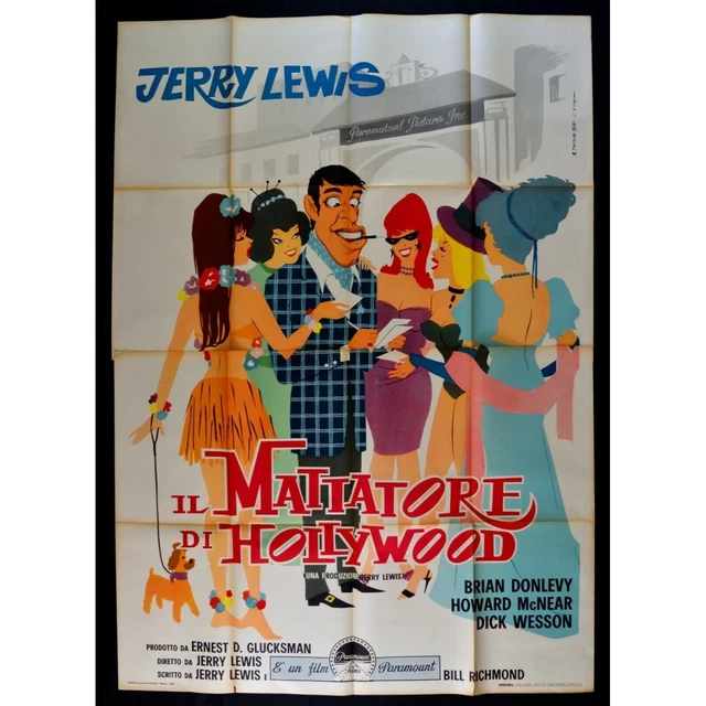 MANIFESTO IL MATTATORE DI HOLLYWOOD jerry lewis brian donlevy wesson ...
