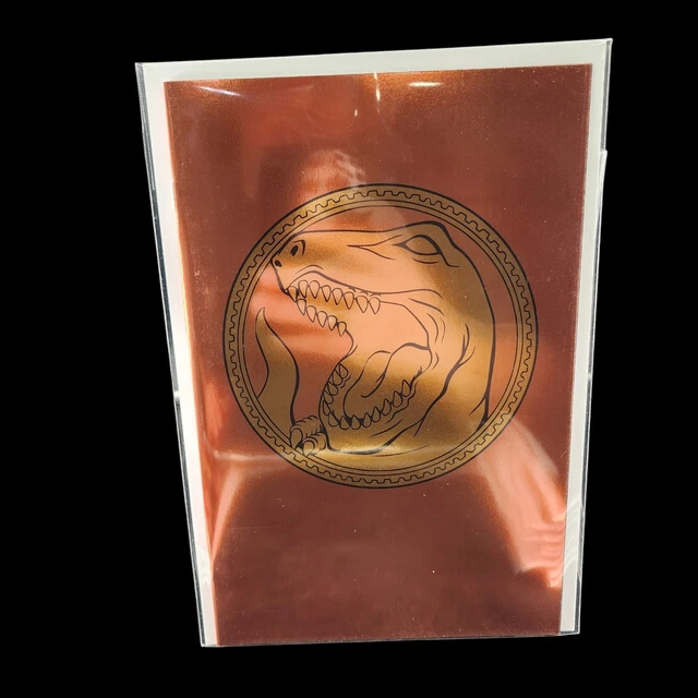 MMPR: THE RETURN Red Ranger T-Rex Logo Virgin Foil Megacon Exclusive ...