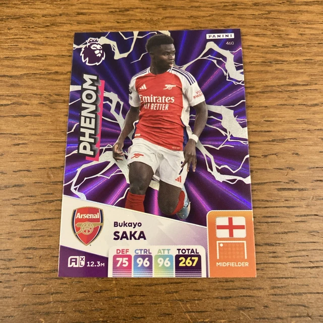 PHENOM CARD BUKAYO Saka Panini 2025 Adrenalyn XL Arsenal # 460 £1.00 ...