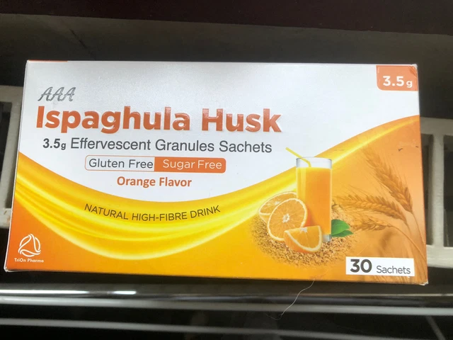 ISPAGHULA HUSK 30 sachets orange ex date 1 /26 £6.50 - PicClick UK