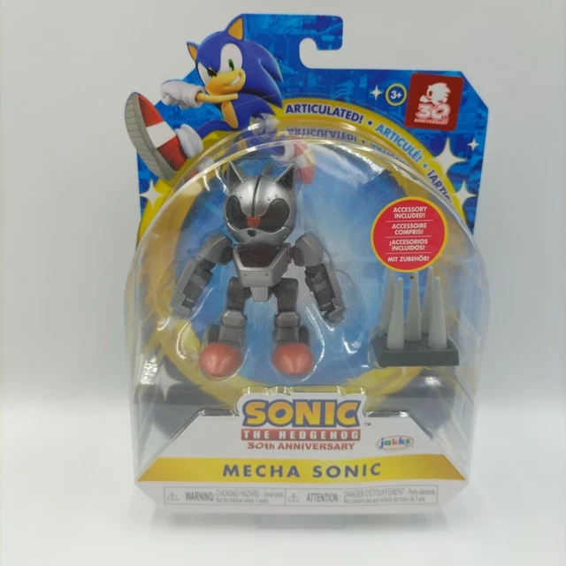 SONIC THE HEDGEHOG 4" Mecha Sonic Action Figure, 30th Anniversary £39. ...