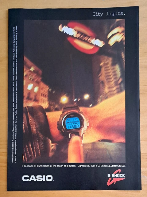 CASIO G-SHOCK WATCH Vintage Uk Magazine Advert £9.04 - PicClick UK