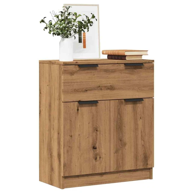 1613040 CREDENZA ROVERE Artigianale 60x30x70 cm in Legno Multistrato ...