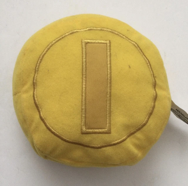 SUPER MARIO GOLD Coin Plush Rare Sound Fx Official World Of Nintendo ...