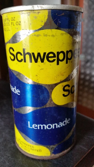 RARE VINTAGE SCHWEPPES lemonade soft drink tin can EUR 57,71 - PicClick FR