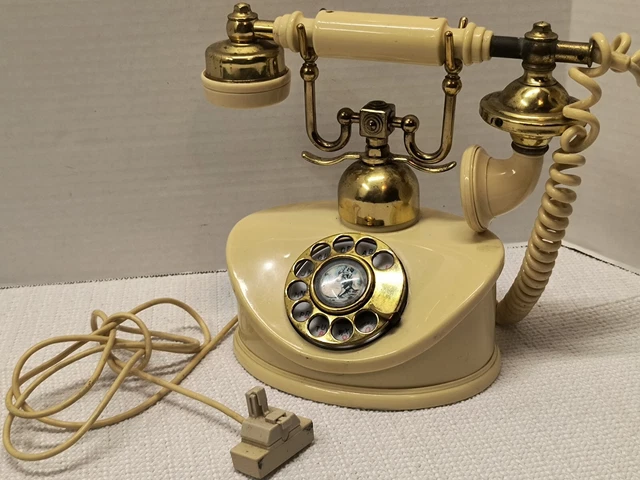 VINTAGE 70'S DUCHESS Model Cream Colored Rotary Dial Phone Made in ...