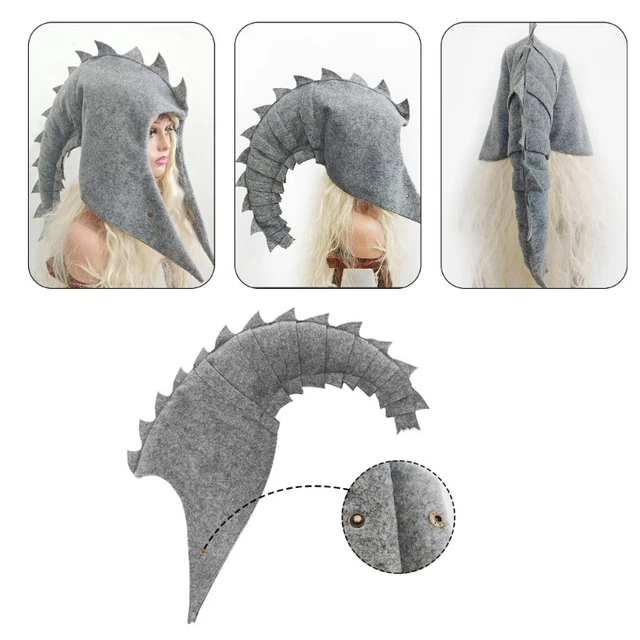 HALLOWEEN WIZARD HAT Women Rhinoceros Cosplay Costume Hat Carnivals ...