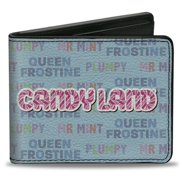 BI-FOLD WALLET CANDY LAND Character Trio and Text Blue/Multi Color EUR ...