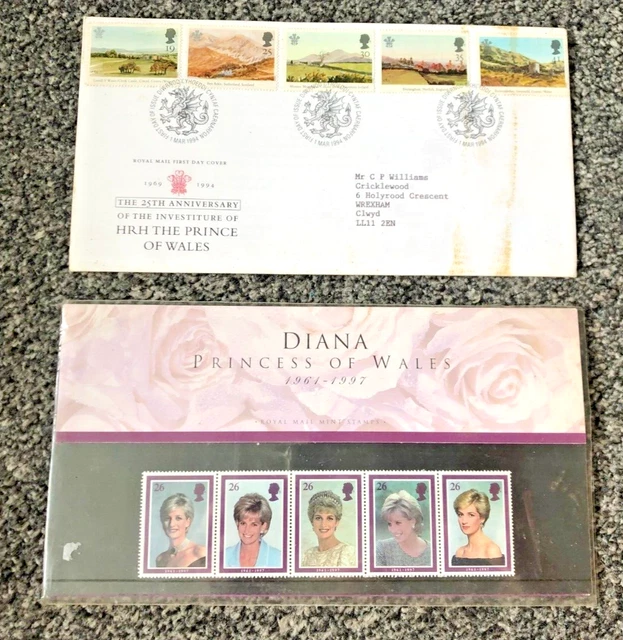 GB PRESENTATION PACK 1997 Diana Princess of Wales Memorial & 1st Day ...