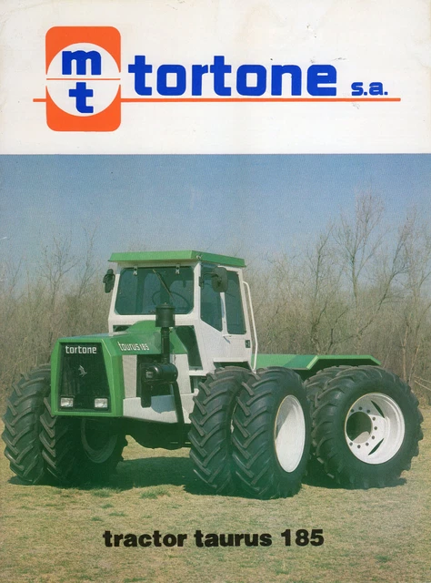 TORTONE TAURUS 185 Knickschlepper Traktor Prospekt 1989 Tractor 4x4 ...