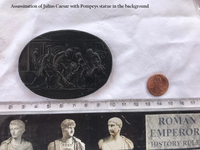 TYPE OF WEDGWOOD Bentley Seal Julius Caesar Assassination Medallion ...