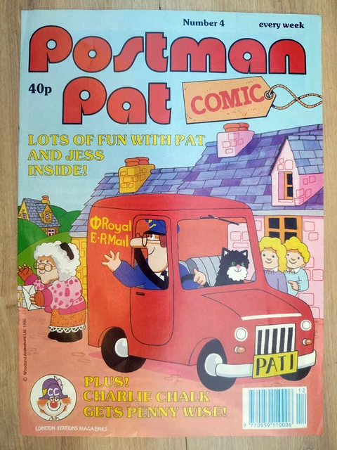 VINTAGE RETRO POSTMAN Pat Weekly Comic Issue 4 1990 Fun With Pat & Jess ...