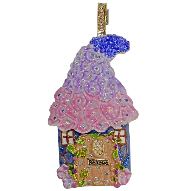 KIRKS FOLLY MORNING Glory Fairy House Magnetic Enhancer Goldtone £48.85 ...