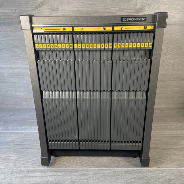 PIONEER LASERDISC STORAGE Cabinet For 30 Discs Model CB-V2300D Retro ...