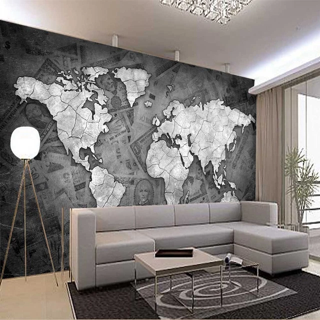 MAP ADDITION MESSY 3D Full Wall Mural Photo Wallpaper Printing Home ...