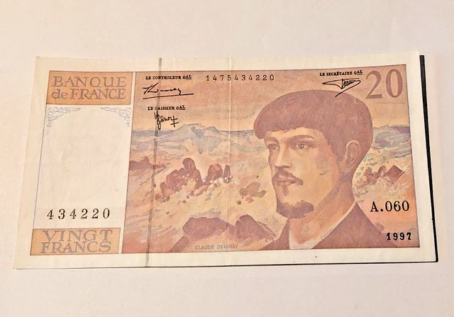 -1 BILLET 20 francs DEBUSSY-1997--A.060---TYPE-1980 MODIFIE-Nouveau ...