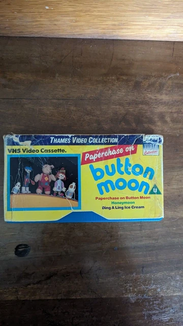 PAPERCHASE ON BUTTON Moon VHS - DAMAGED CASE UNTESTED £6.99 - PicClick UK