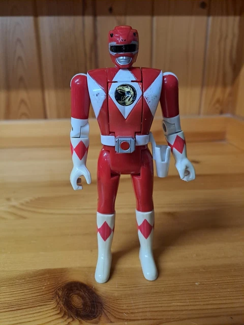MIGHTY MORPHIN' POWER Rangers Red Ranger Jason Flip Head 5" Action ...