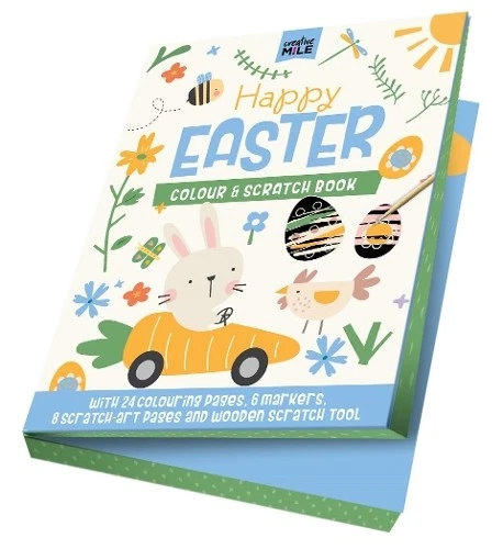 CREATIVE MILE HAPPY Easter Colour & Scratch Book (Relié) EUR 13,64 ...