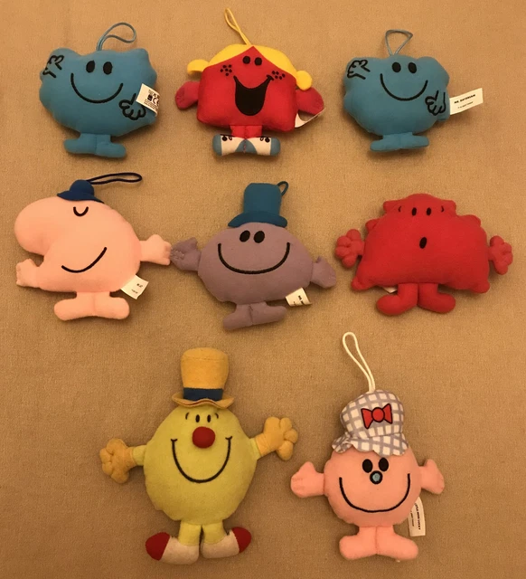 MR MEN & Little Miss McDonalds 8X Plush Toys Bundle. Mr Funny Makes a ...