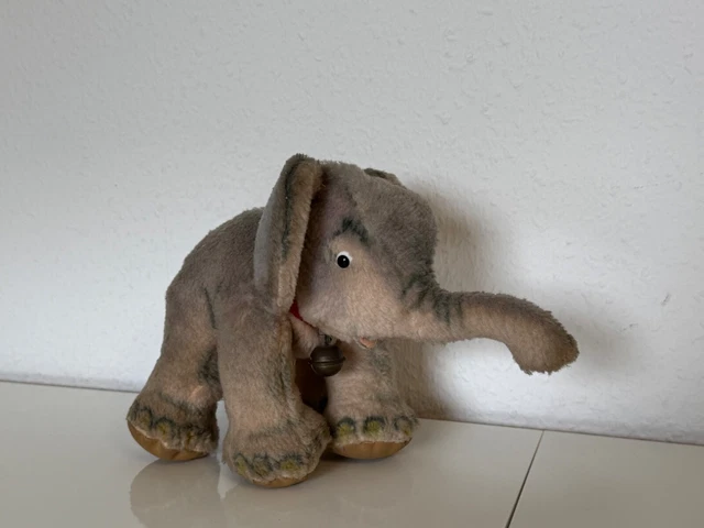 STEIFF ELEFANT JUMBO aus Mohair um 1960 Rarität, mit Glocke EUR 49,00 ...