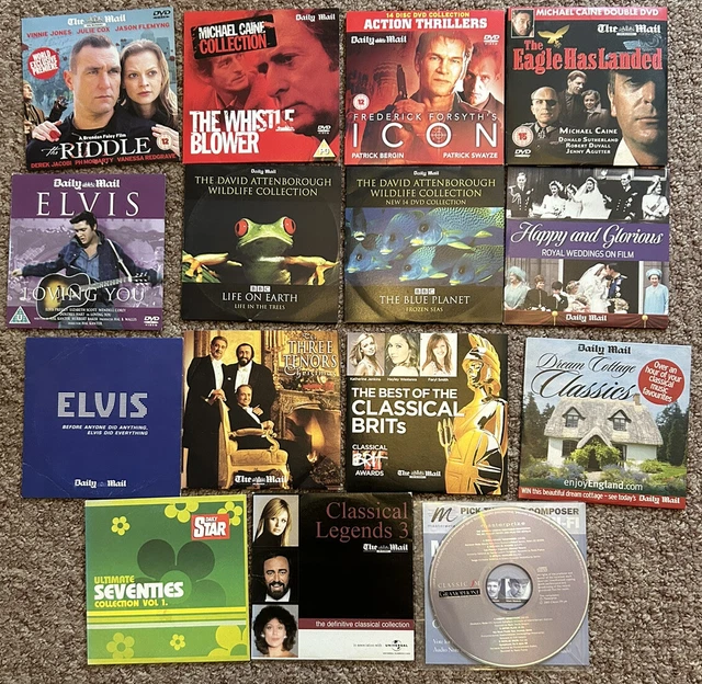 CD AND DVD lot - Daily Mail/Classical/Elvis/BBC David Attenborough - 7 ...