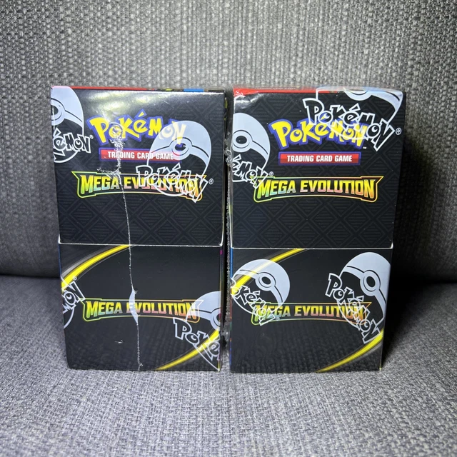 POKÉMON TCG MEGA Evolution Half Booster Box Brand New Sealed x2 (36 ...