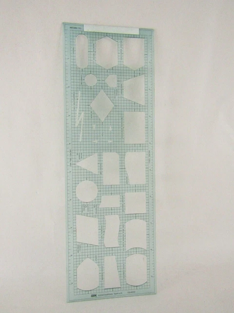 VINTAGE IBM FLOWCHARTING Template Form X20-8020 With original Sleeve ...