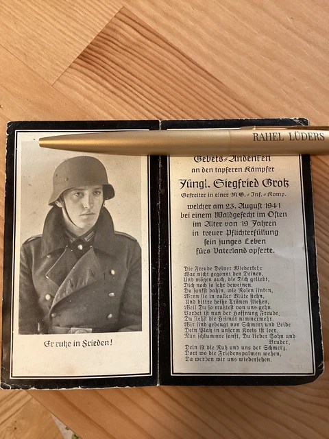STERBEBILD WEHRMACHT MG Komp. Waldgefecht 1941 Osten Gefallen EUR 1,00 ...
