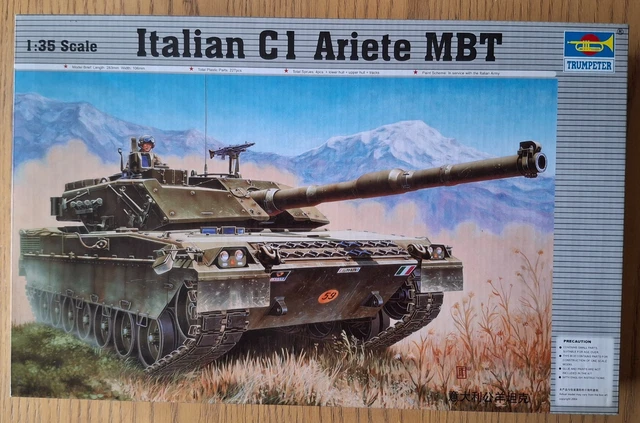 TRUMPETER 1/35 ITALIAN C1 Ariete MBT slightly started kit 00332 £14.99 ...