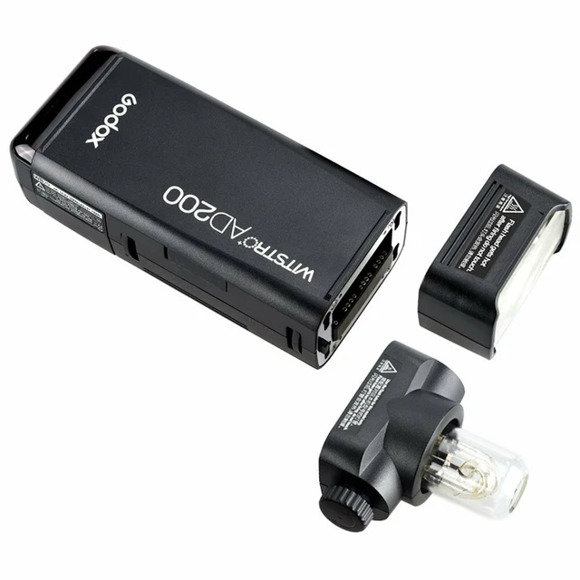 GODOX AD200 DUAL Head Flash Strobe + Xpro Trigger+ Color Filter+Softbox ...