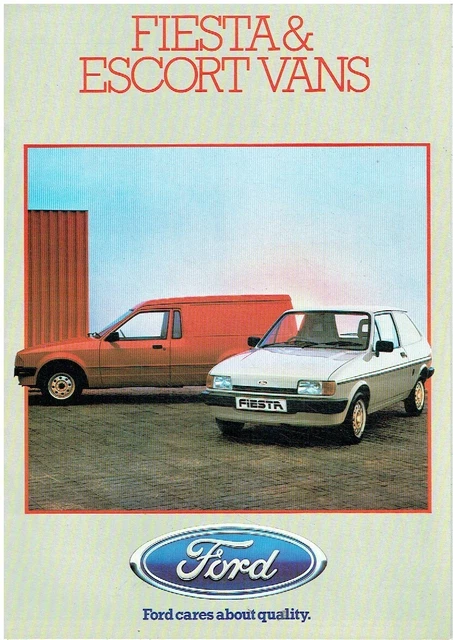 FORD ESCORT MK3 VAN & FIESTA Mk2 VAN (0.95 1.1 1.3 1.6) ORIG 1984 SALES ...