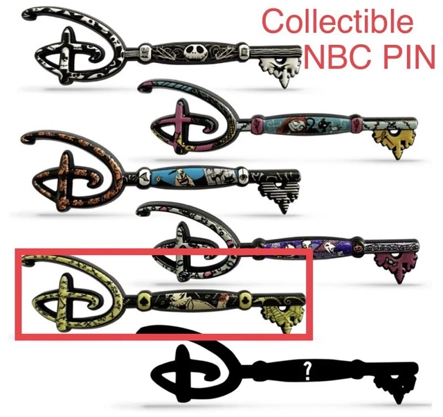 DISNEY NIGHTMARE BEFORE Christmas Collectible Mystery Key Pin - OOGIE ...