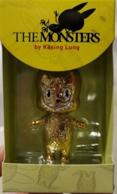 LABUBU X HOW2WORK 20th The Little Monsters Kasing Mini Figure Gold ...