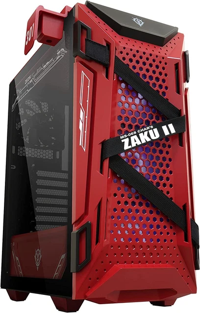 ASUS TUF GAMING GT301 GUNDAM ZAKU II EDITION Red ATX Desktop Computer ...