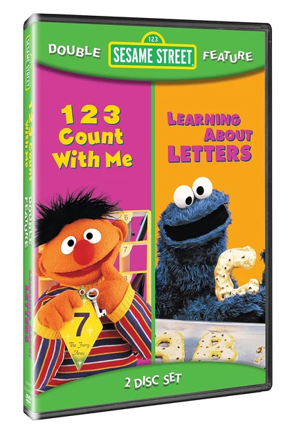 SESAME STREET DOUBLE Feature: 123 Count with Me / Learning Abo (DVD ...