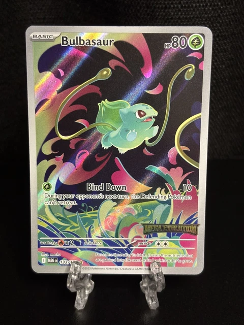 POKÉMON TCG MEGA Evolutions Bulbasaur 133/132 English Stamped Promo NM ...