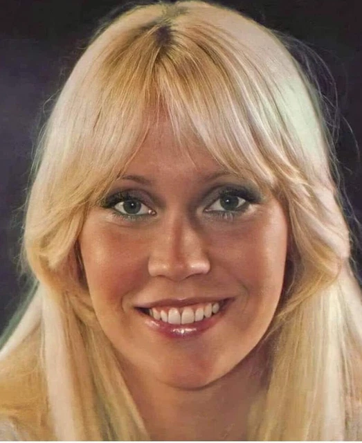 ICONIC BEAUTY SCARCE Large Photo ABBA Agnetha Faltskog Good Condition £ ...