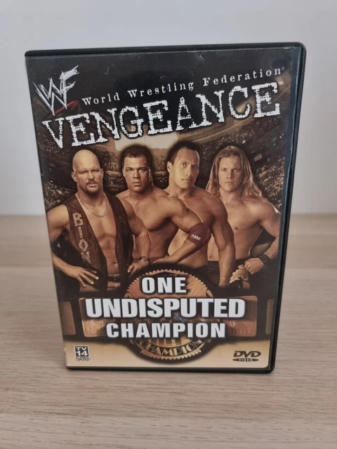 WWF WWE VENGEANCE 2001 Rare OOP DVD The Rock Stone Cold PPV Jericho ...