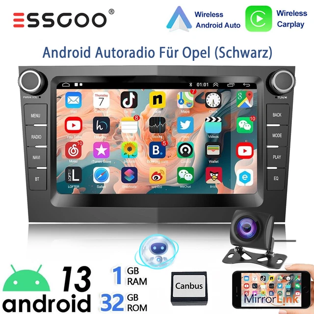 ANDROID 14 APPLE Carplay Autoradio +KAM Navi Für Opel Astra H Corsa C D ...