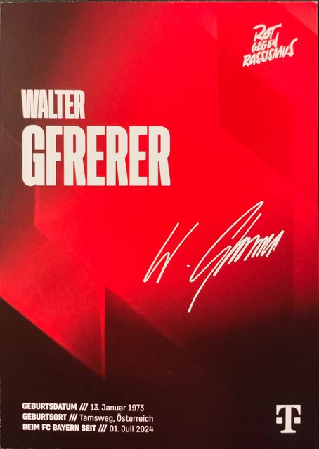 WALTER GFRERER +FC Bayern München 2025/26+ original Autogrammkarte ...