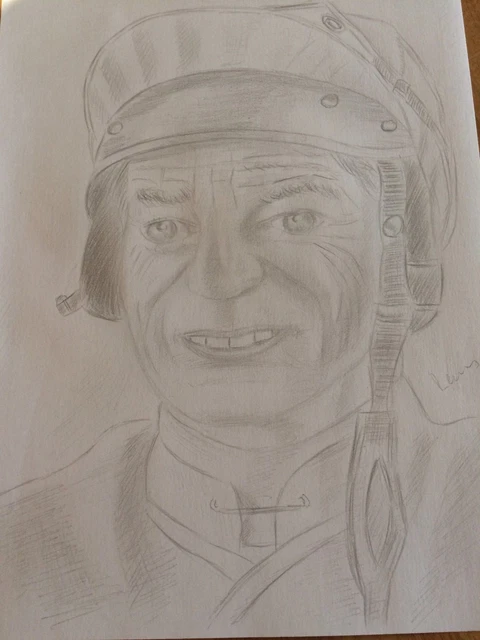 LESTER PIGGOTT CARICATURE Pencil Drawing Sketch Picture Art EUR 2,15 ...