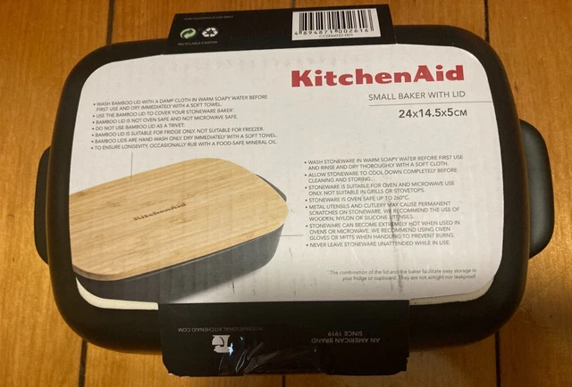 KITCHEN AID SMALL Baker with Bamboo Lid 24x14.5x5cm, new $25.00 ...